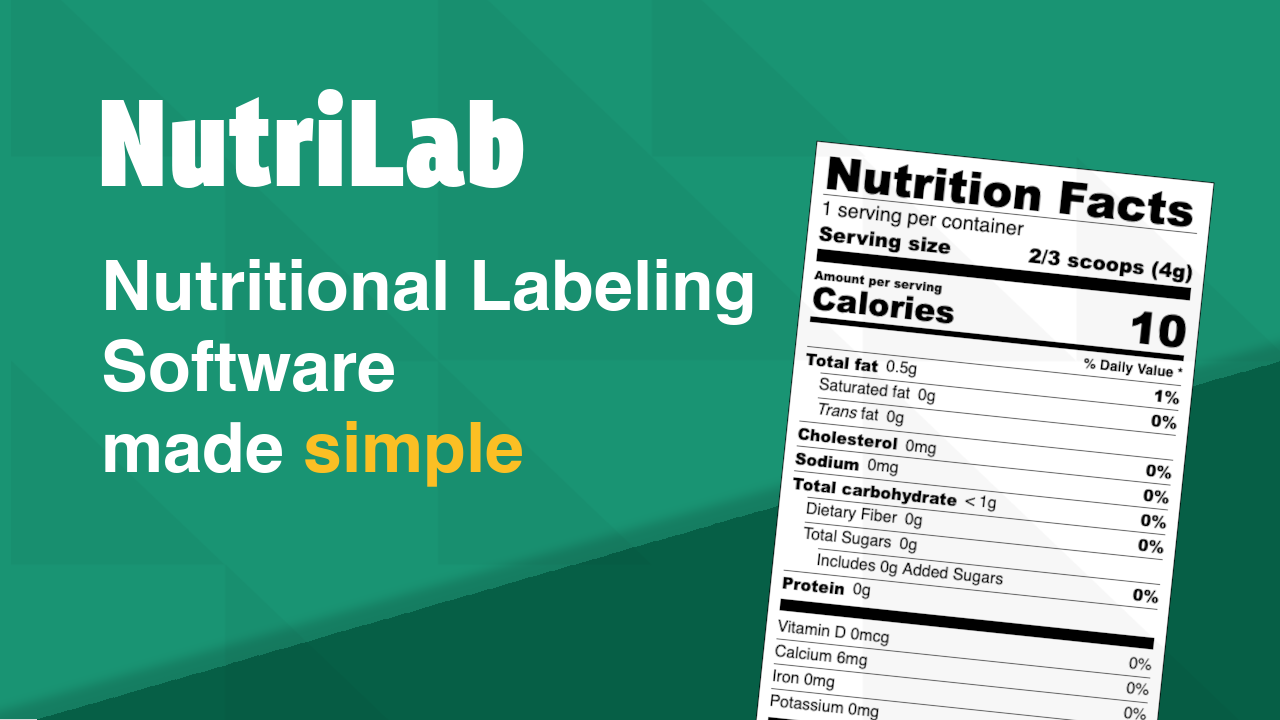 NutriLab | Nutritional Labeling Software